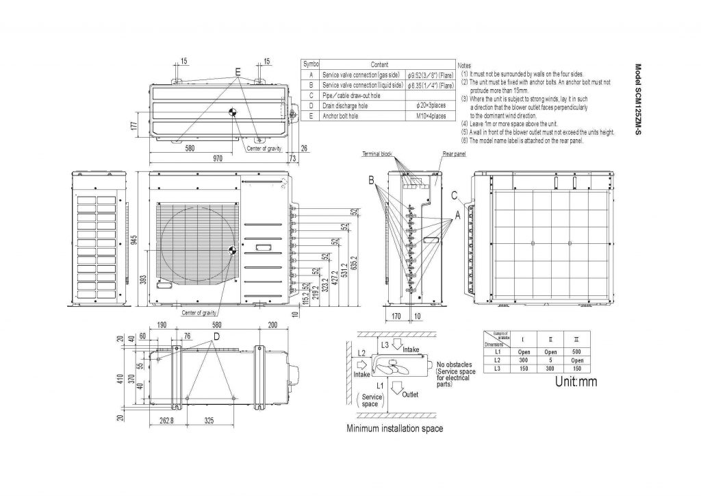 Multi Outdoor Units – RAC Air Conditioning Splits/ SCM125ZM-S - Cypin